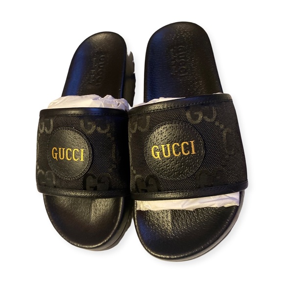 Gucci | Shoes | Gucci Sideline Monogram Slipon Slides 5uk 6us | Poshmark